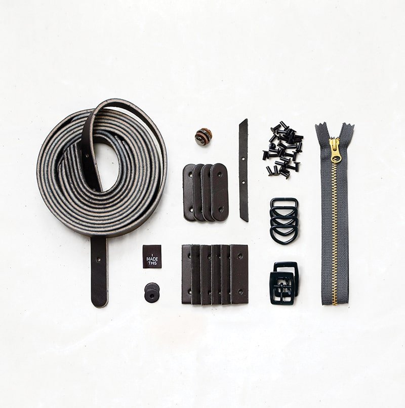 Maywood - Black Leather + Hardware Kit - Leather + Hardware Kit | Klum ...